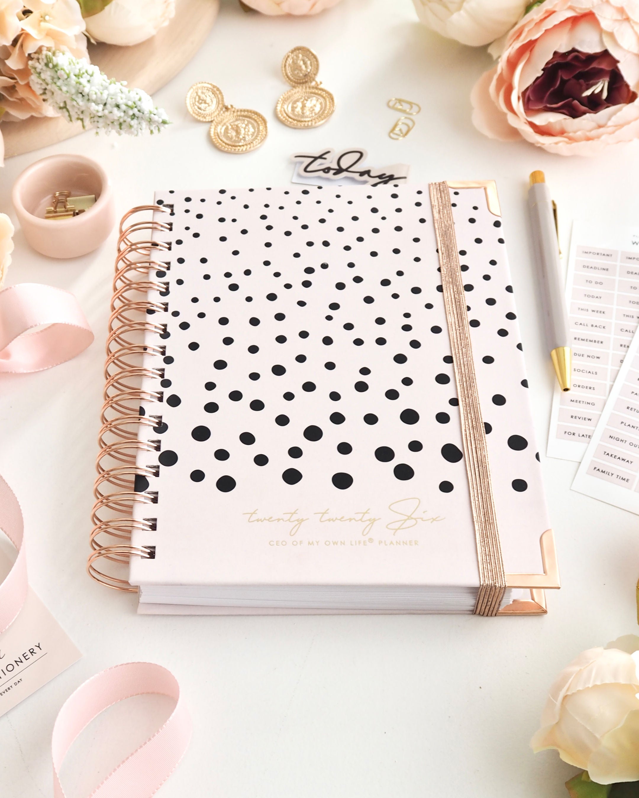 2026 Weekly Life Planner • CEO of My Own Life® • Dot Luxe – ellaiconic®
