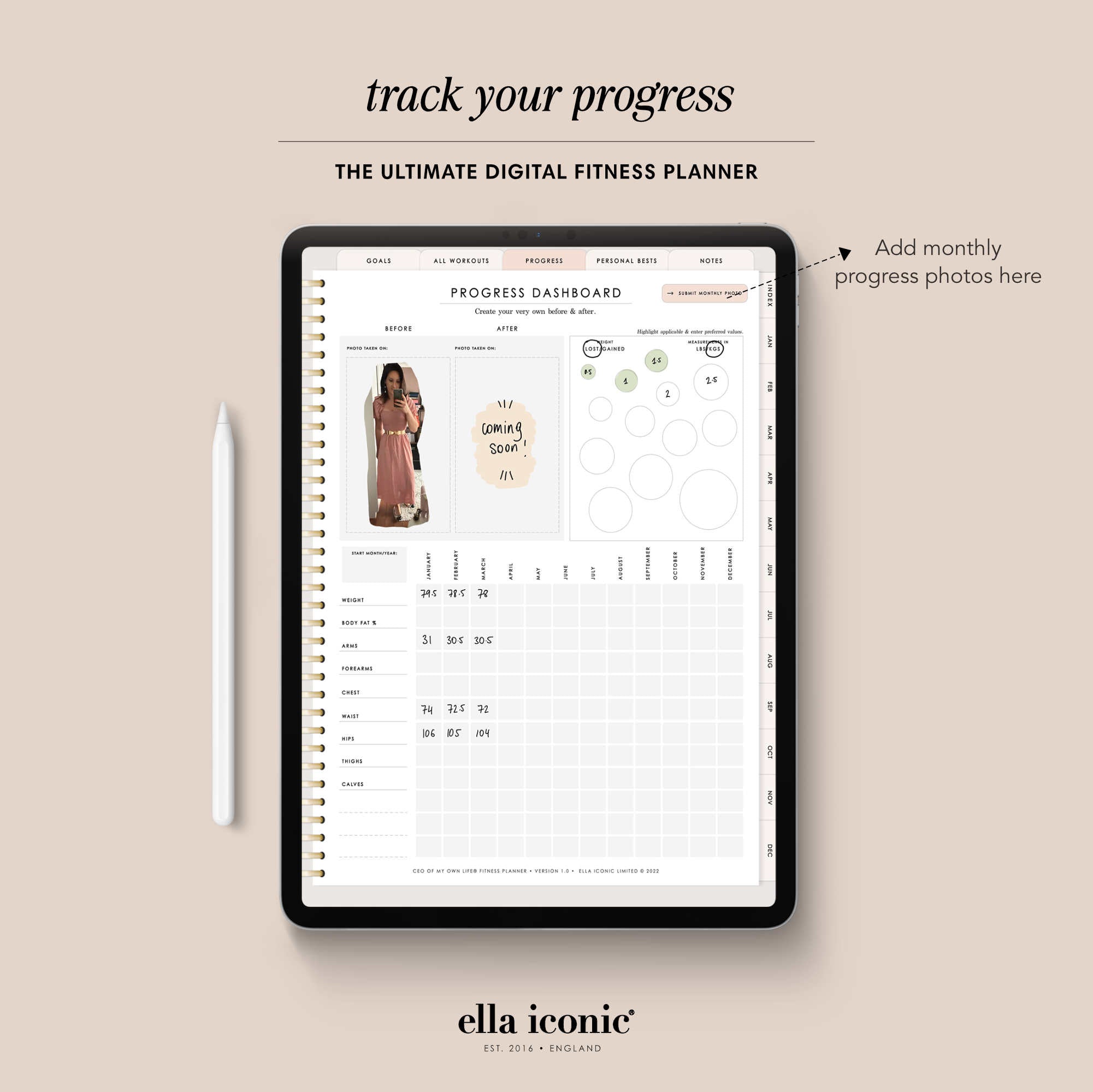 The Ultimate Digital Workout & Meal Prep Planner for GoodNotes | iPad ...