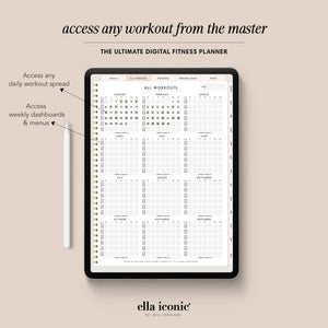 The Ultimate Digital Workout & Meal Prep Planner for GoodNotes | iPad ...