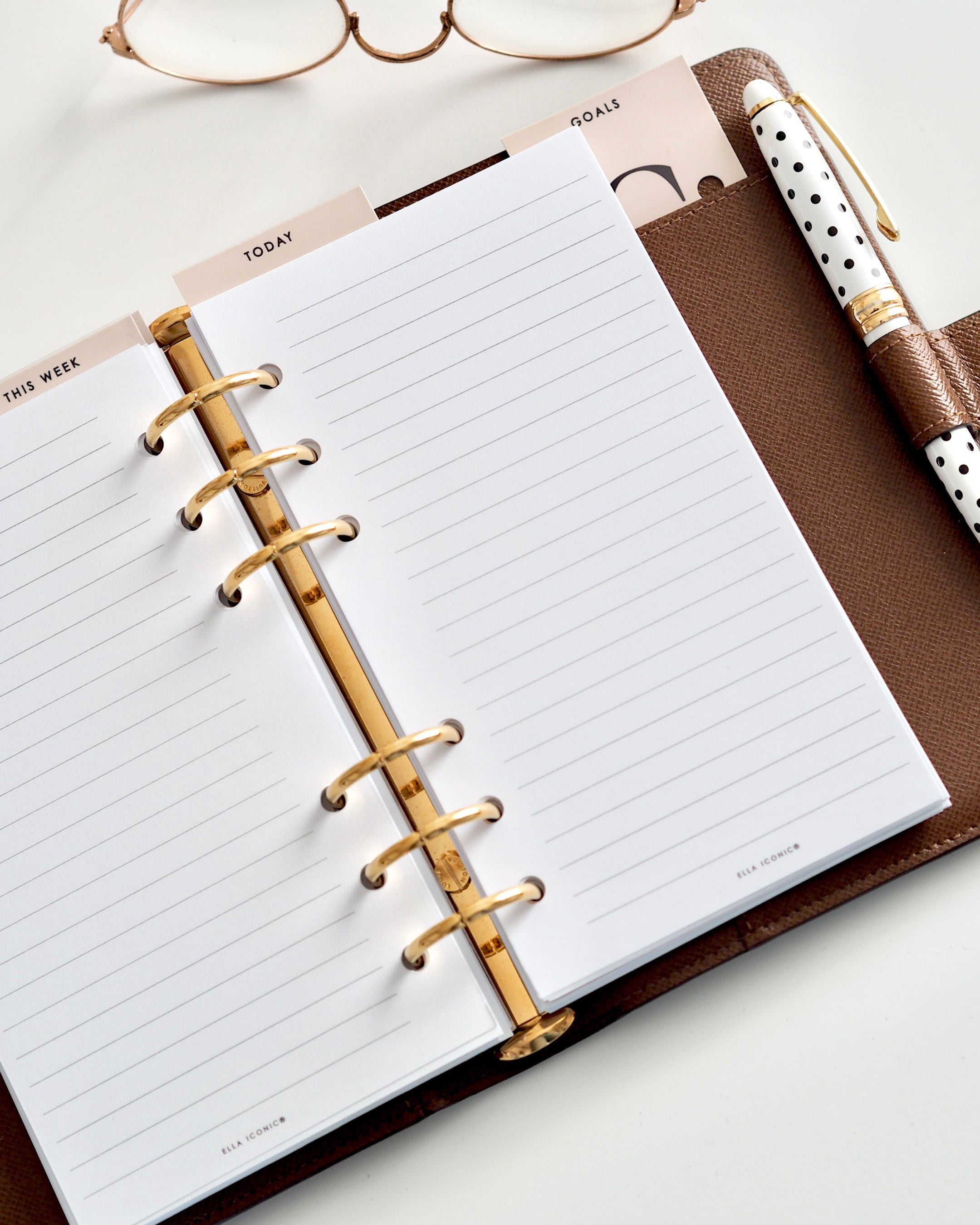 Lined Notes Personal Planner Inserts – ellaiconic®