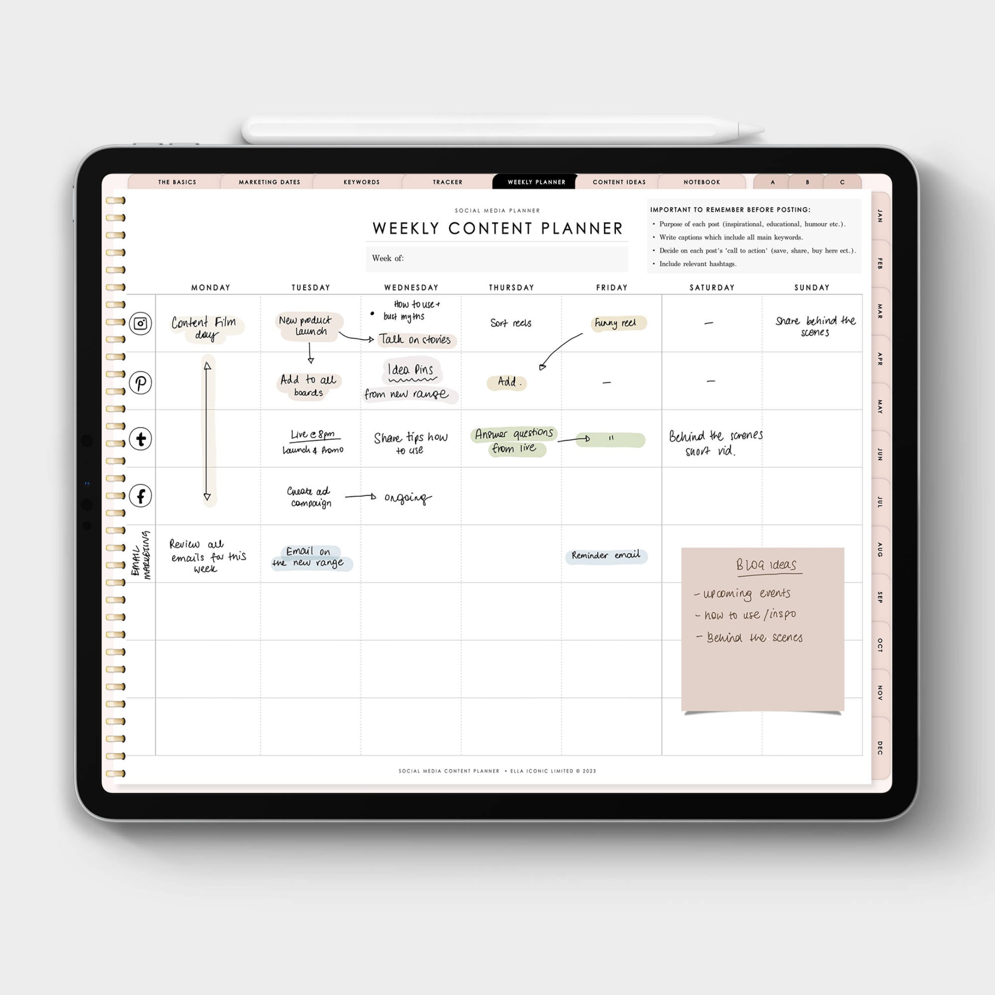 Digital Planners For Productivity | ellaiconic®